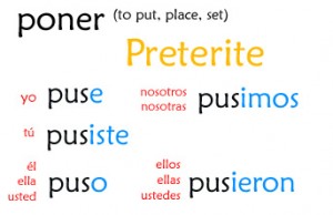 02 Preterite – Irregulars – Poner – Señor Jordan
